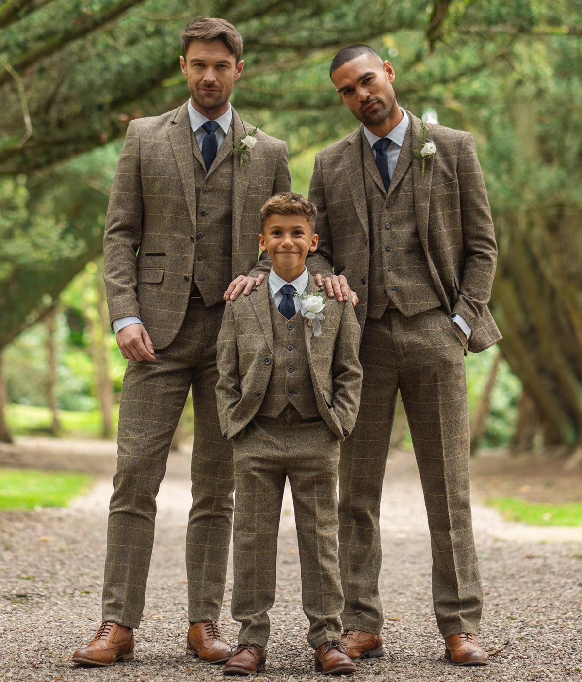 3 Piece Wedding Suits | Mens Wedding Suit for Groom, Groomsmen & Kids ...