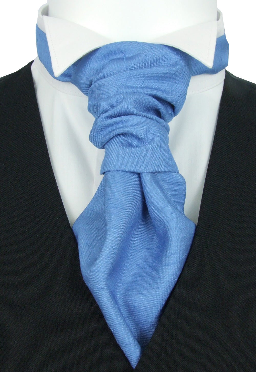Blue Cravats | Blue Ascot For Wedding | Blue Wedding Cravat For Groom ...