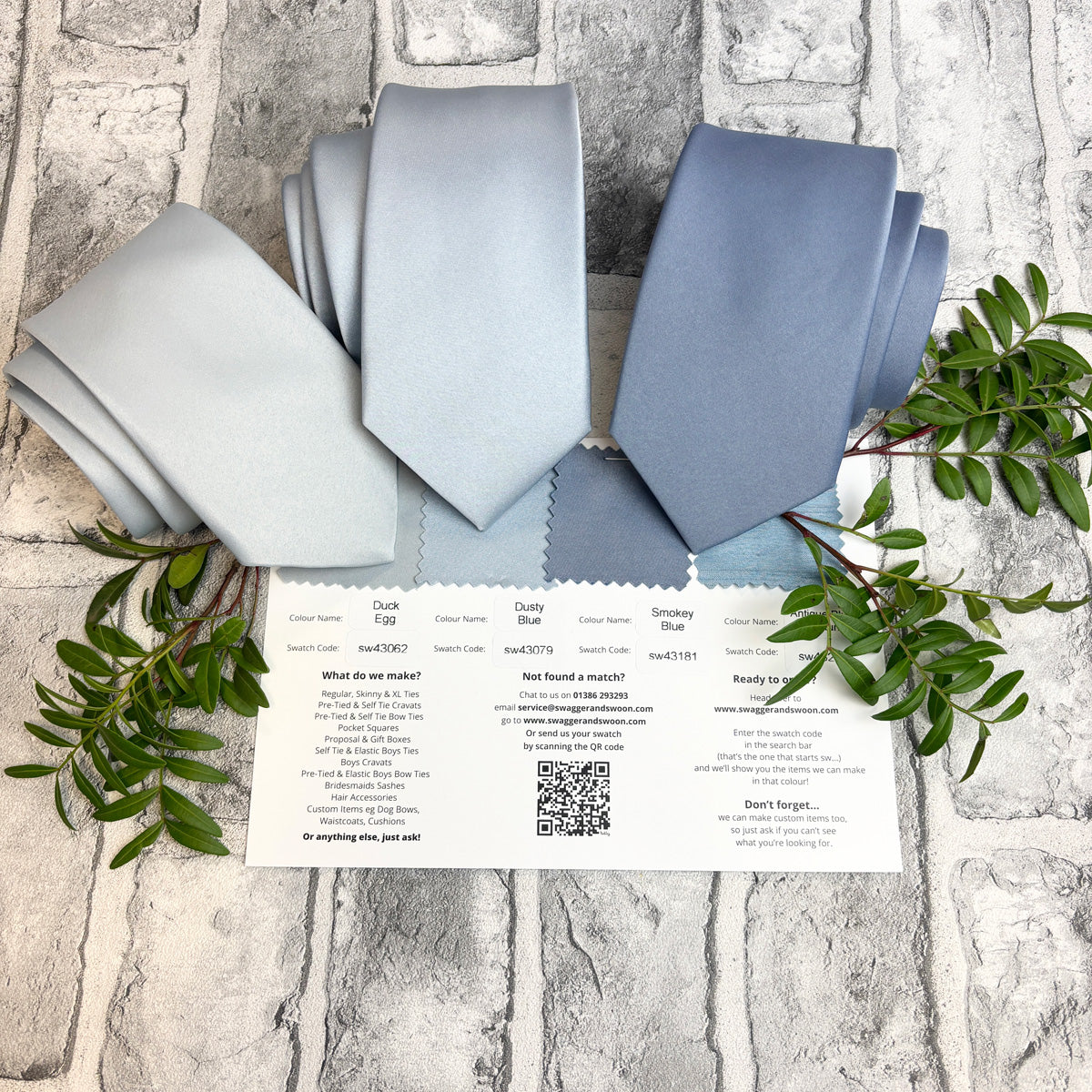 Blue Swatches | Blue Wedding Tie Samples | Blue Ties For Groom ...