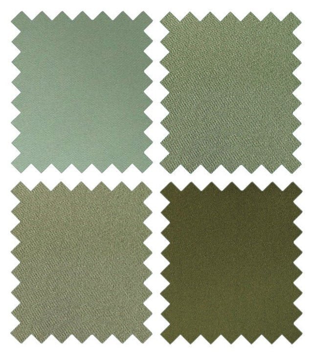 Green Wedding Swatches | Grooms Tie Fabric Samples | Green Wedding ...