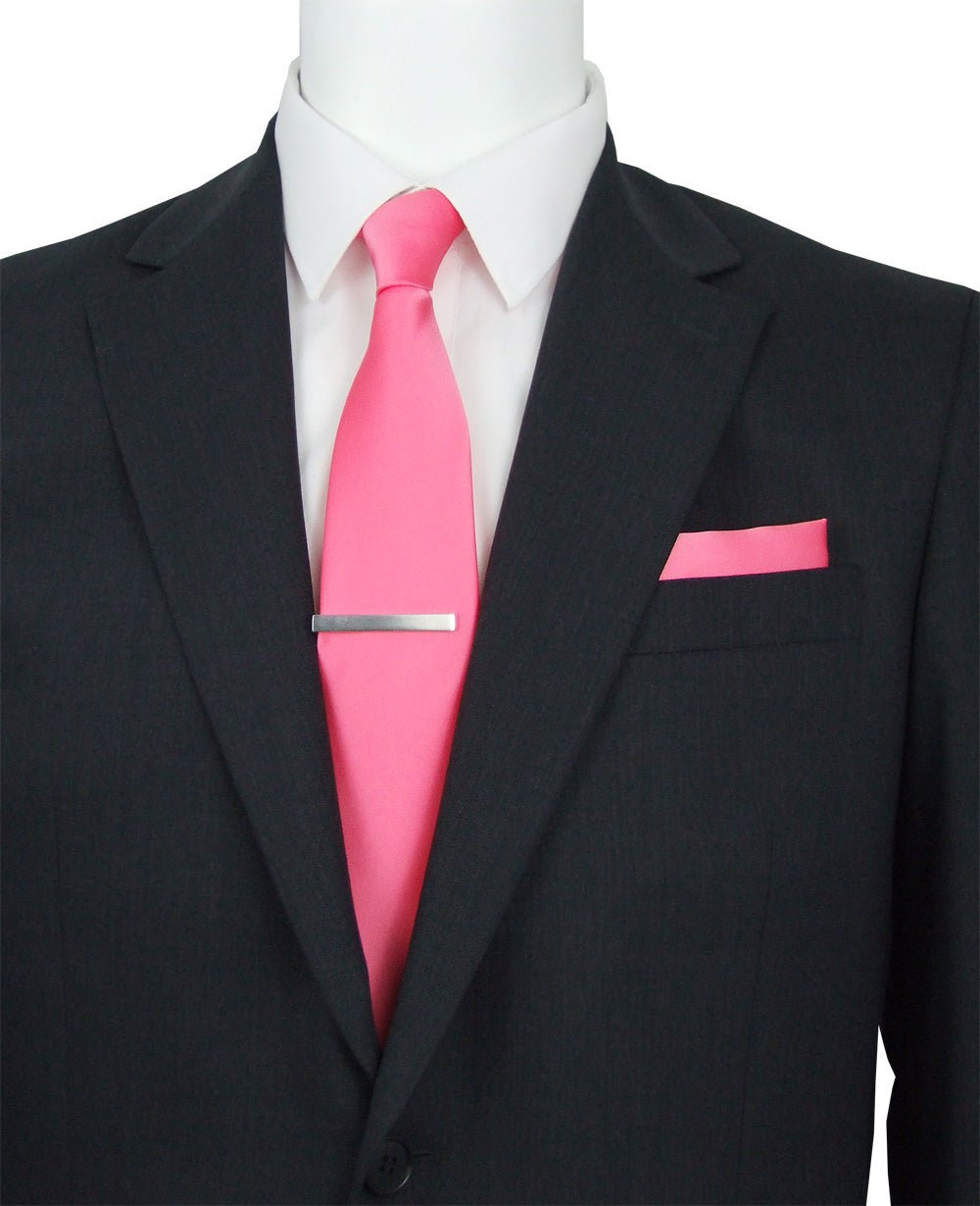 Hot Pink Ties | Hot Pink Wedding Ties | Bright Pink Tie For Groomsmen ...