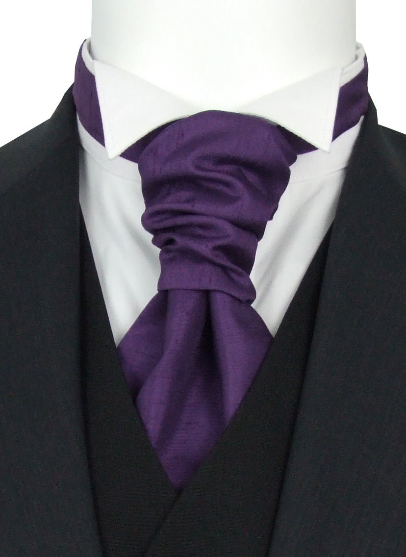 Purple Cravats | Purple Wedding Ascot | Purple Cravat For Wedding ...