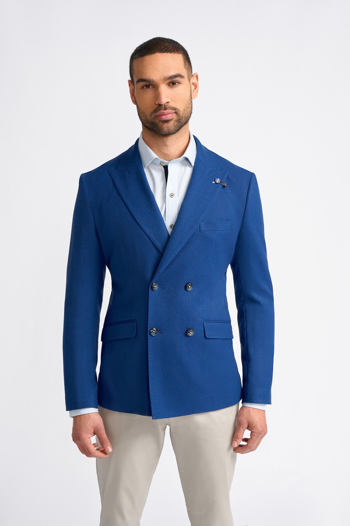 Romeo Electric Blazer | Double Breasted Blazer | Electric Blue Blazer ...